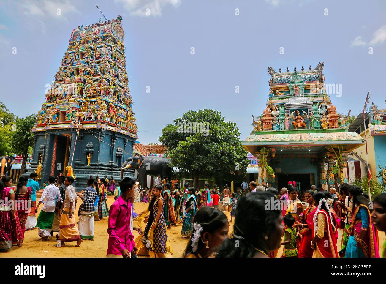 Tamil Hindu devotees celebrate the Amman Ther Thiruvizha Festival at ...