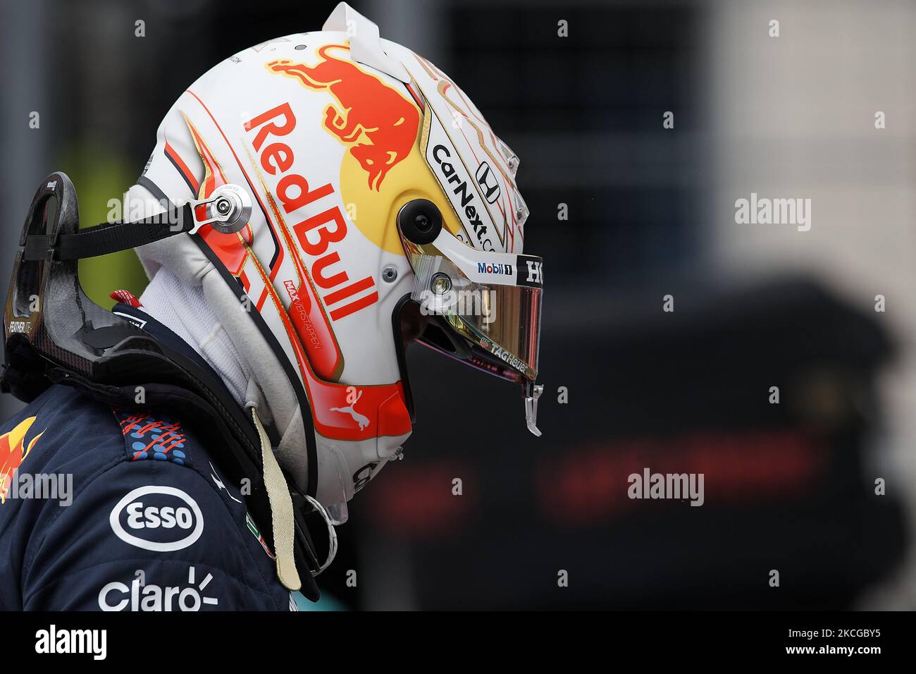 Max Verstappen of Netherlands and the (33) Red Bull Racing RB16B Honda ...