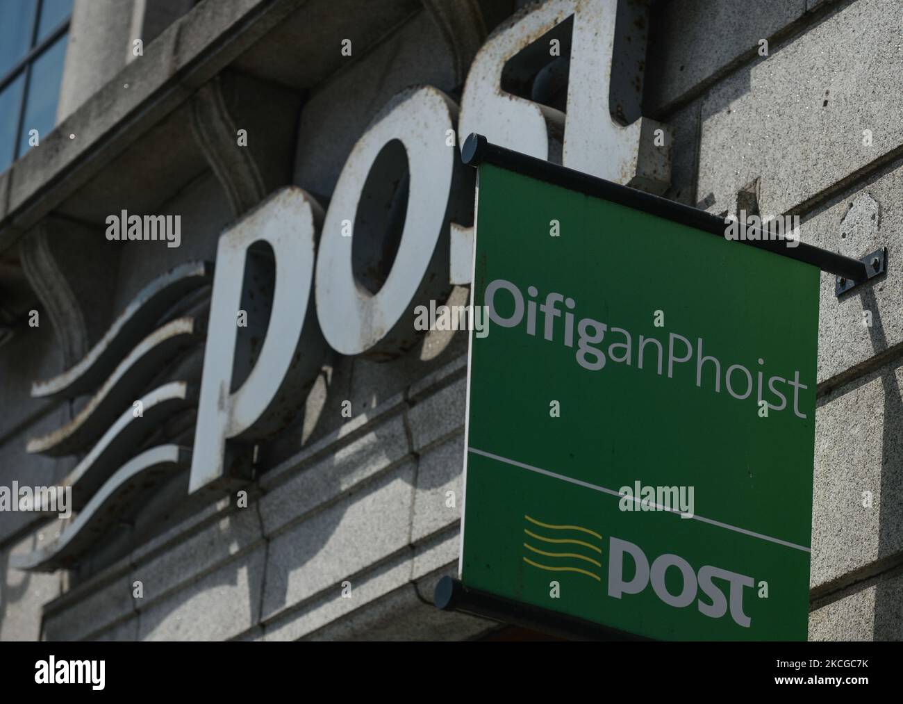Post Office sign and logo outside St. Andrew's St. Post Office in ...