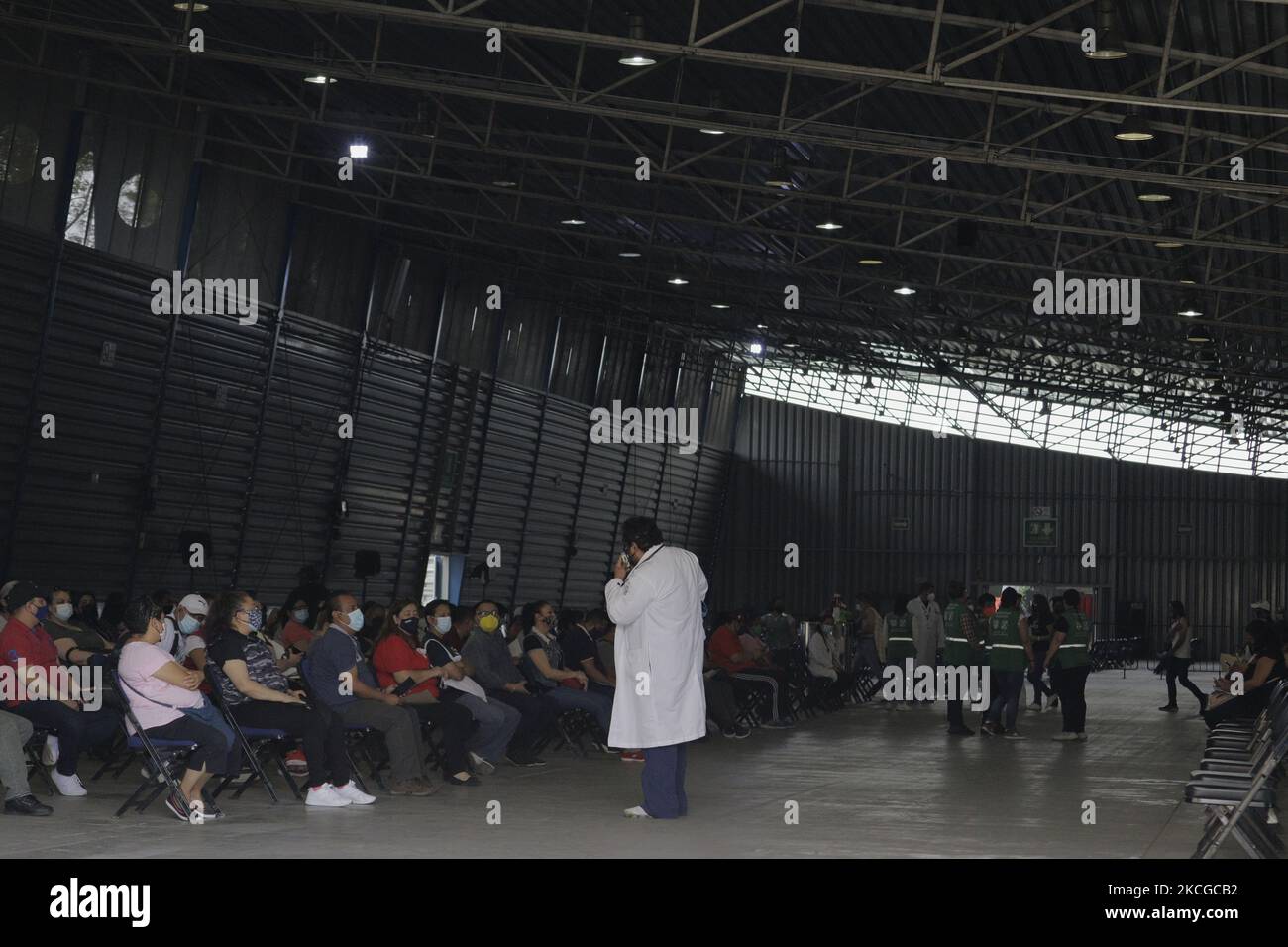 Observation area inside the Palacio de los Deportes facilities in ...