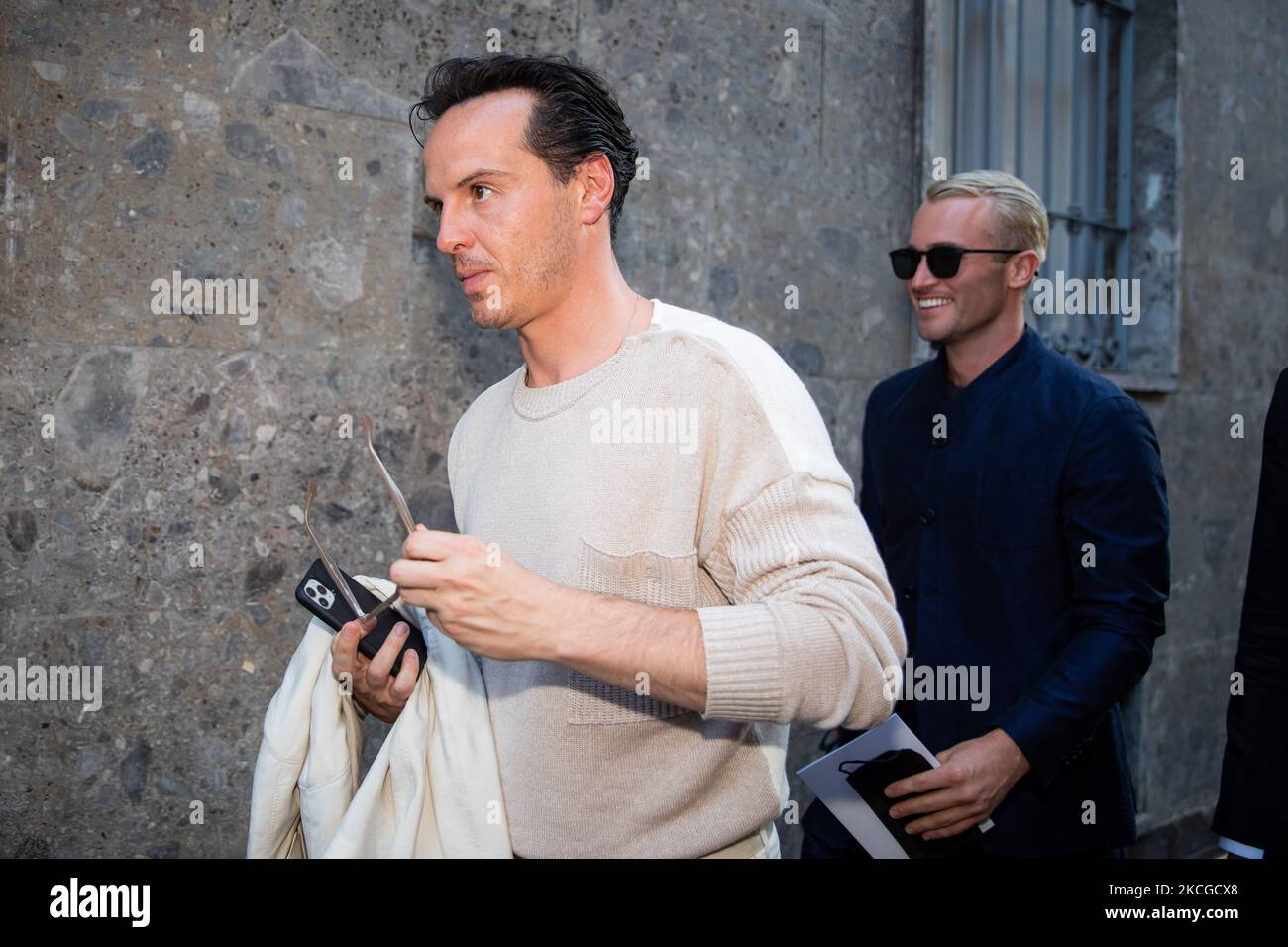 Andrew Scott attends the Giorgio Armani Fashion Show during the Milan ...