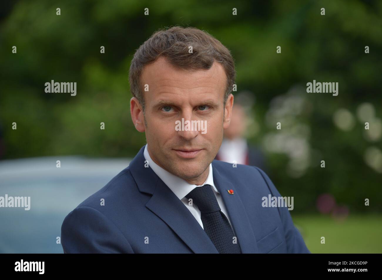 French President Emmanuel MACRON meets Kosovo Prime Minister Albin KURTI at the Elysees Palace ...