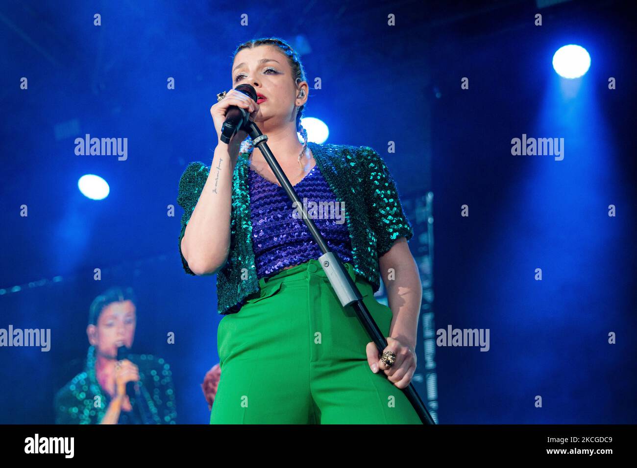 Emma Marrone performs live at Carroponte on June 23, 2021 in Milan ...