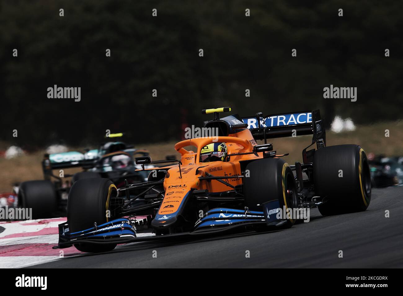 Lando Norris of United Kingdom driving the (4) McLaren F1 Team MCL35M ...