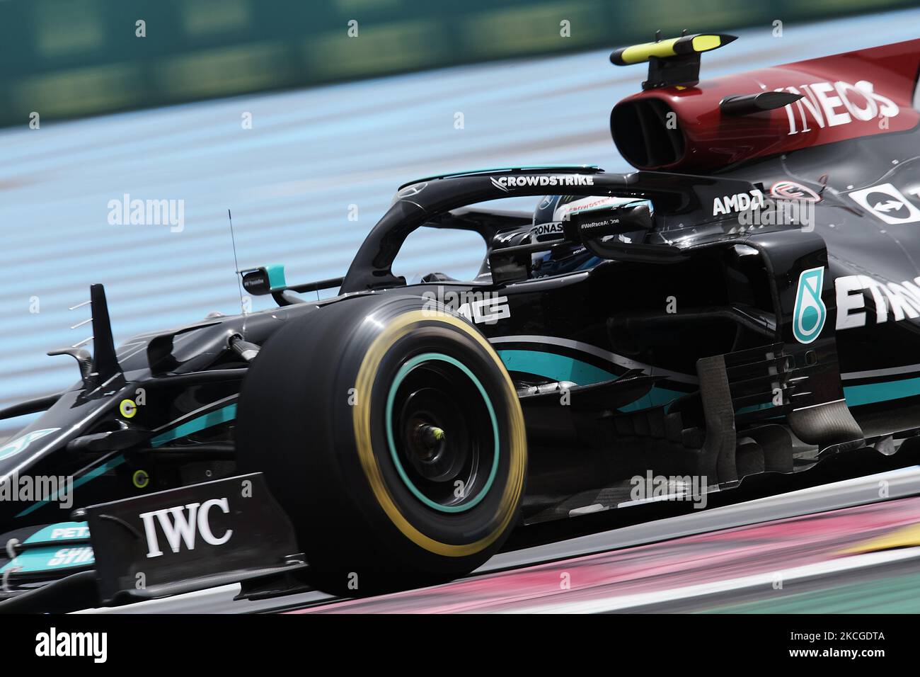 Valtteri Bottas of Finland driving the (77) Mercedes AMG Petronas F1 ...