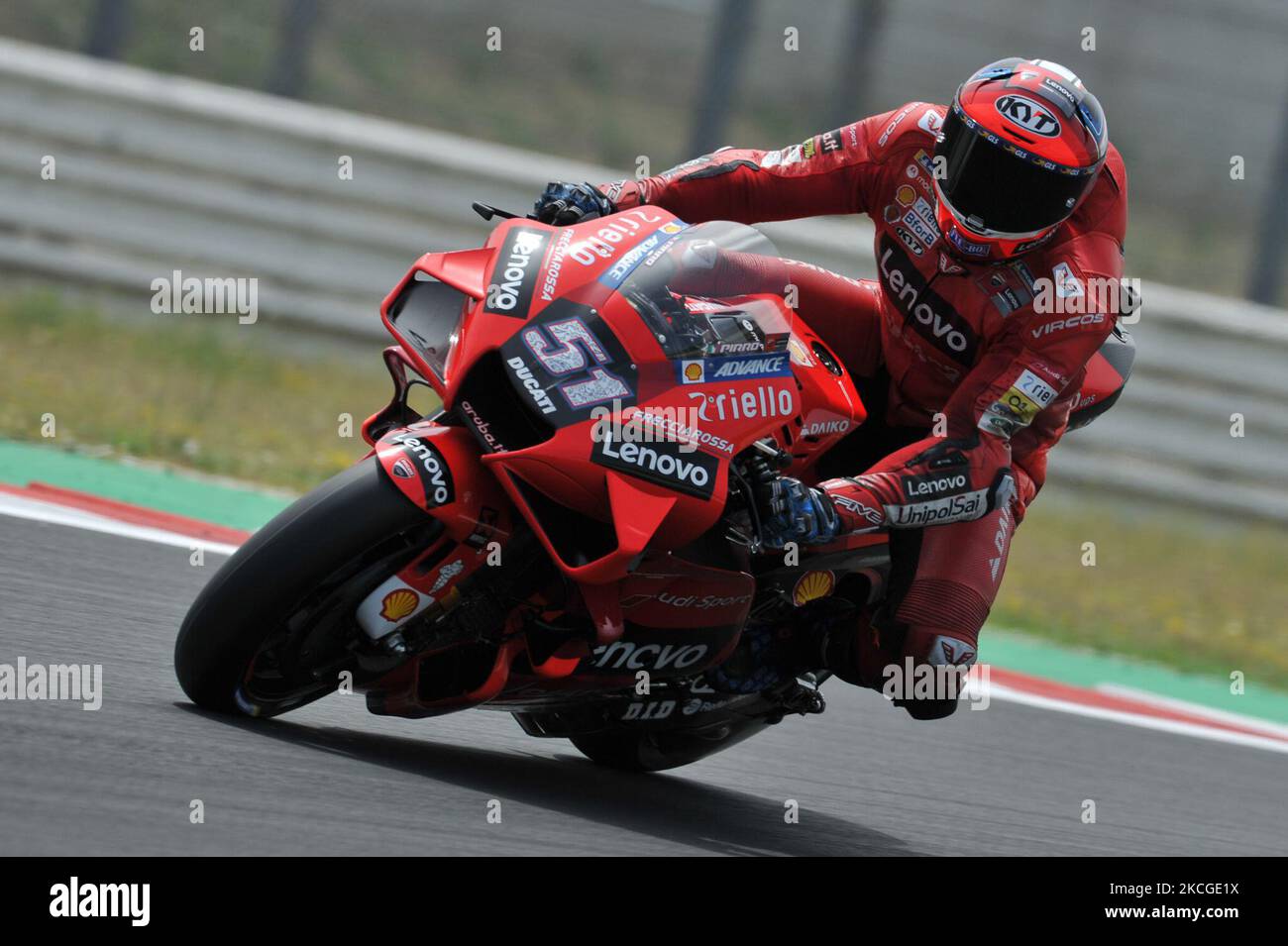 Michele Pirro of Italy and Ducati Lenovo Team during MotoGP tests in ...
