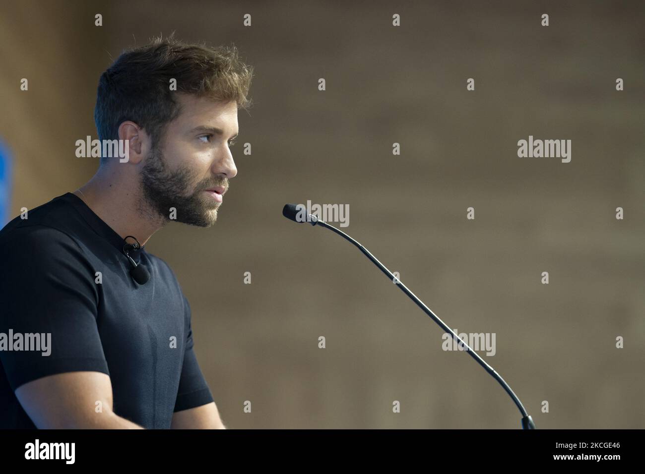 Spanish singer pablo alboran attends his announcement as unicef hi-res ...