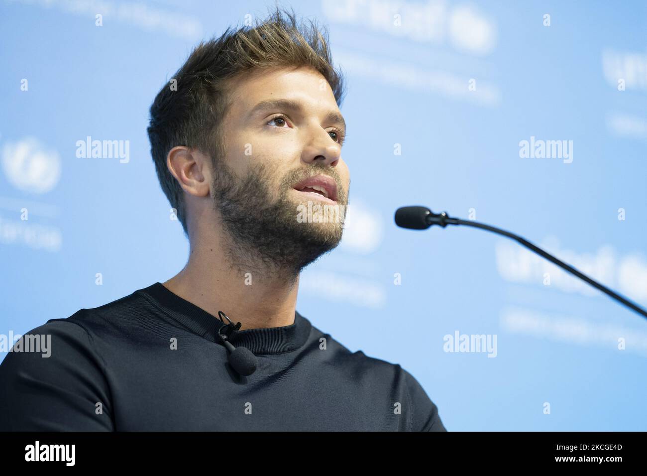 Spanish singer Pablo Alborán attends his announcement as UNICEF's ...