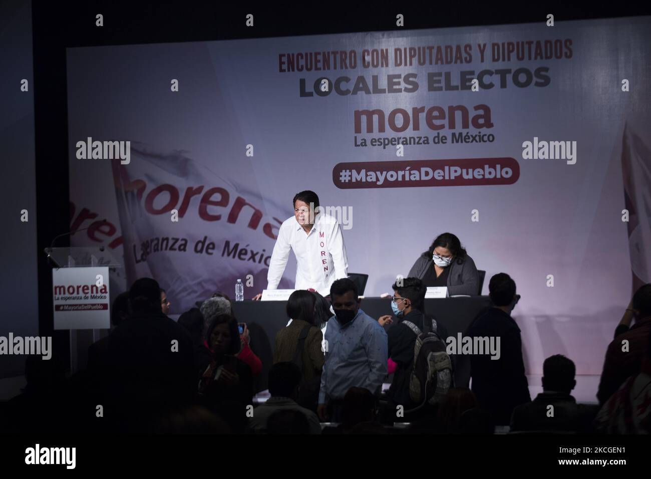 Mario Delgado Carrillo, president of the National Regeneration Movement ...