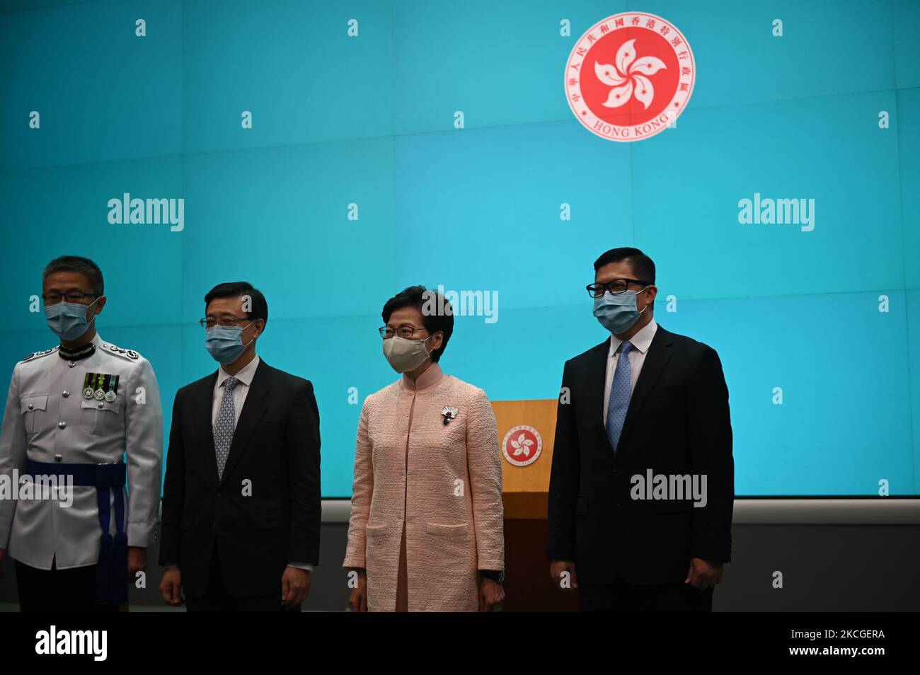 From Left to Right Newly appointed Commissioner of Police Mr Siu Chak ...