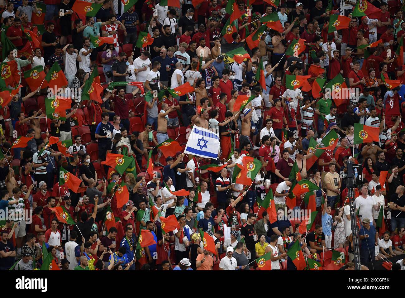 Portugal's fans during the UEFA European Championship 2020 football ...