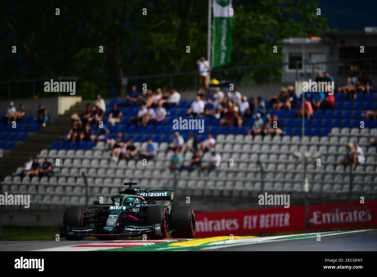 Lance Stroll of Aston Martin Cognizant F1 Team drive his AMR21 single ...