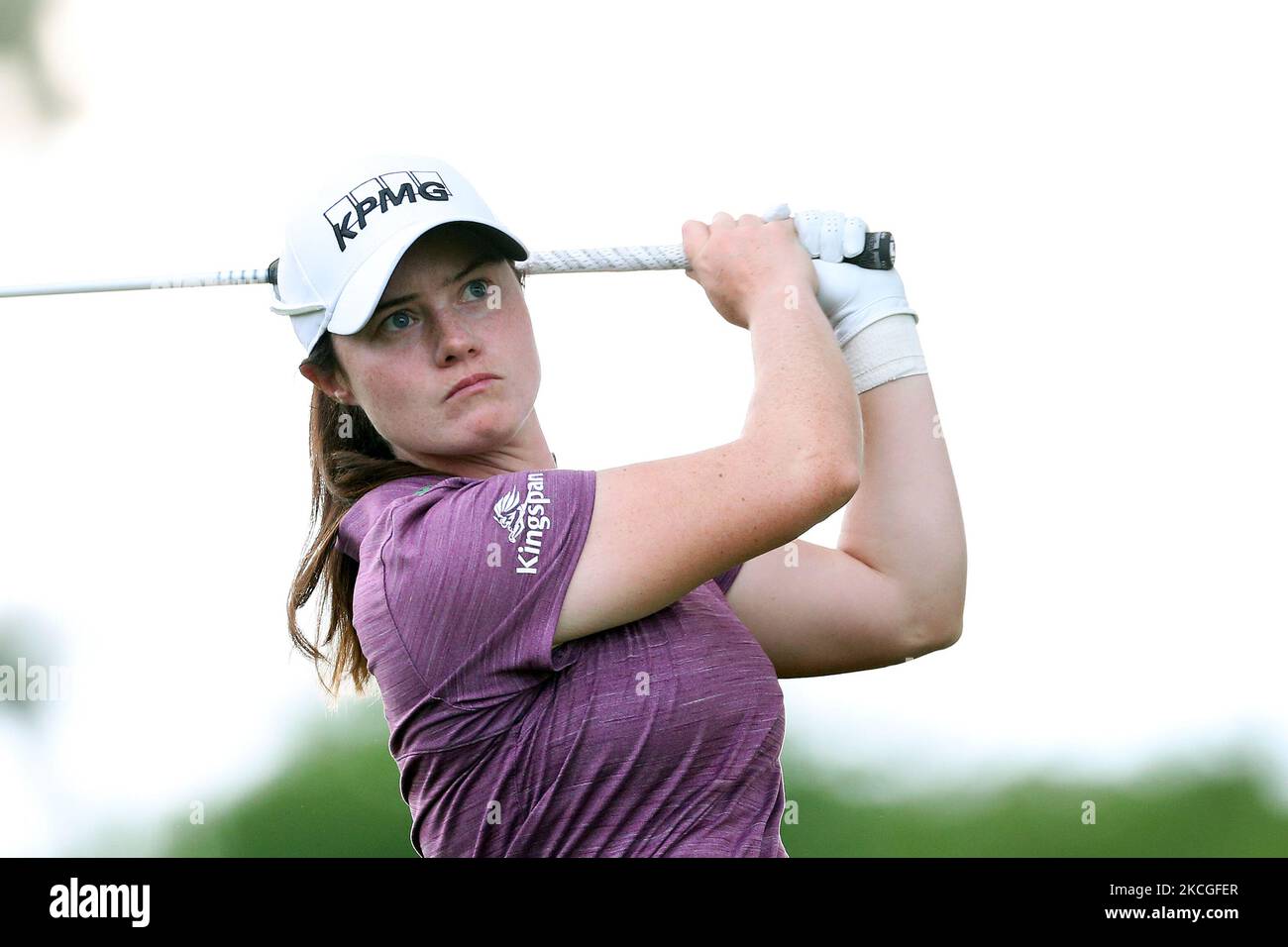 Lindy Duncan of Plantation, Florida hits from the 2nd tee during the ...