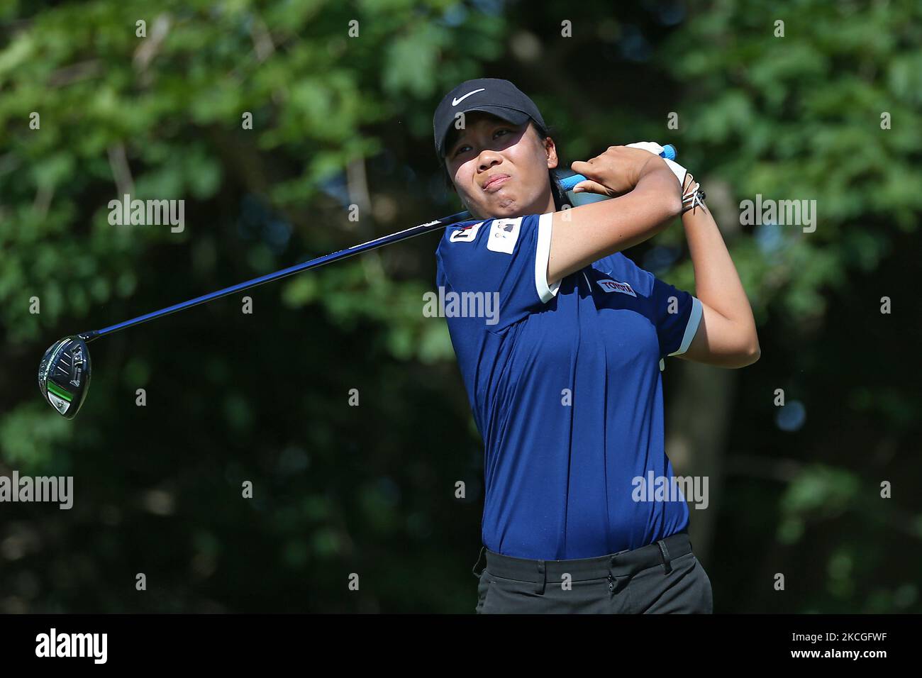 Benyapa Niphatsophon of Bangkok, Thailand hits from the 4th tee during ...