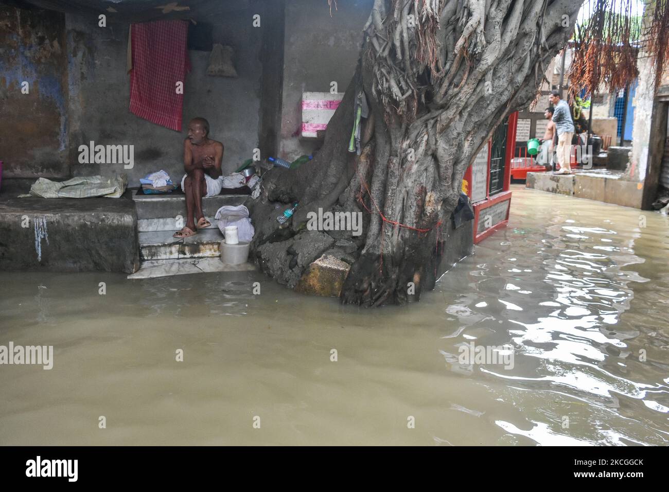 High tide over river Ganges caused massive flooding to various parts of ...