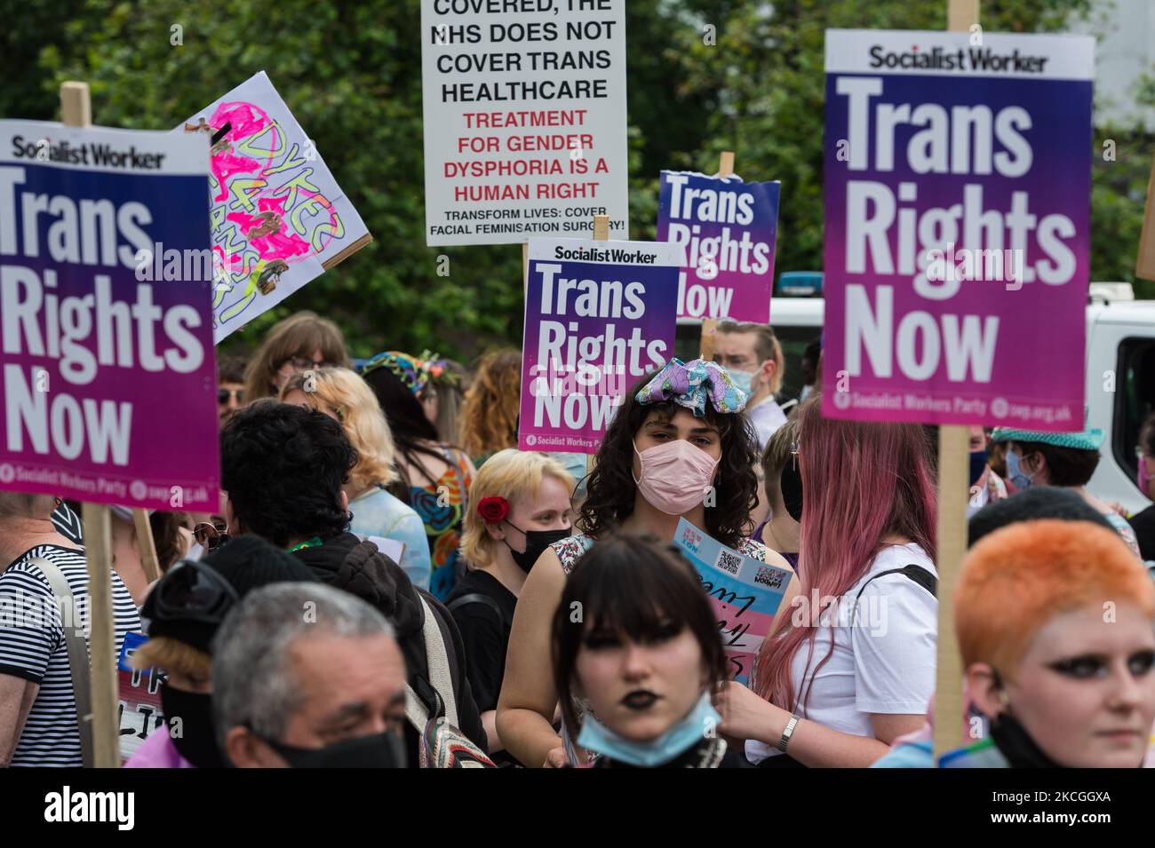 LONDON, UNITED KINGDOM - JUNE 26, 2021: Transgender people and their ...