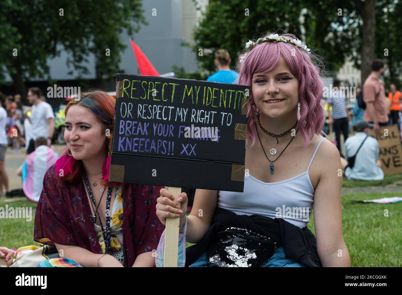 LONDON, UNITED KINGDOM - JUNE 26, 2021: Transgender people and their ...