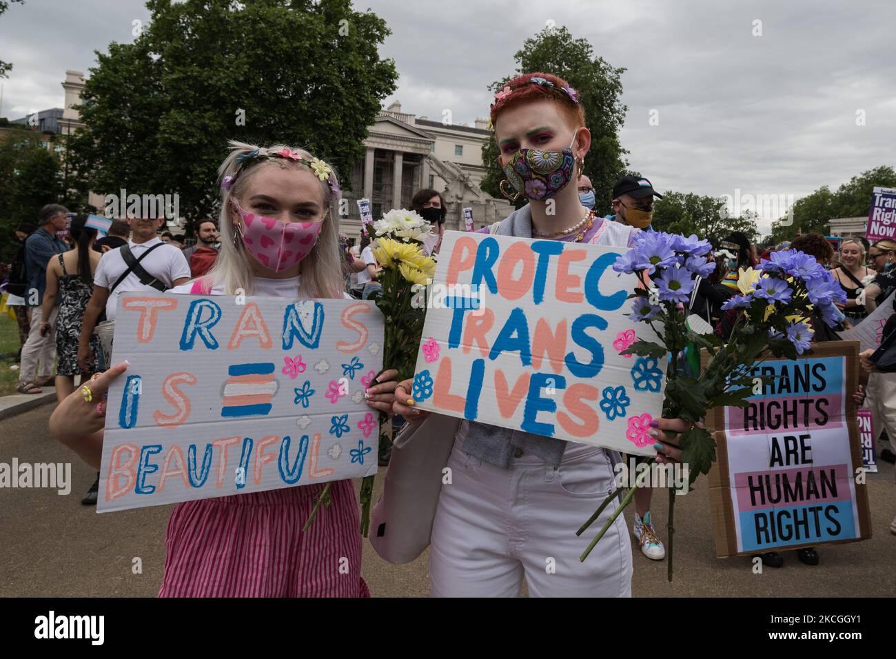 Third trans pride protest march hi-res stock photography and images - Alamy