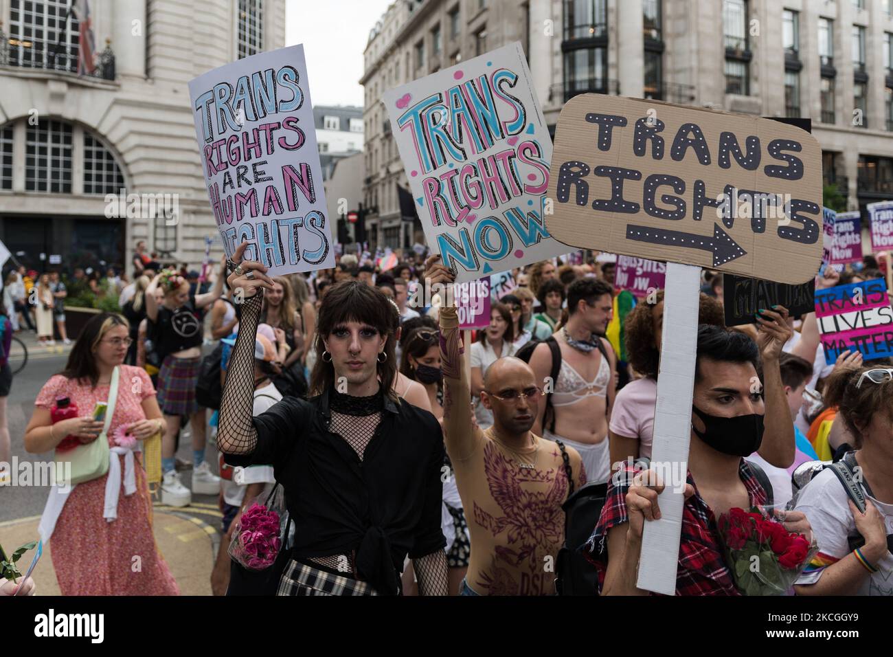 LONDON, UNITED KINGDOM - JUNE 26, 2021: Transgender people and their ...