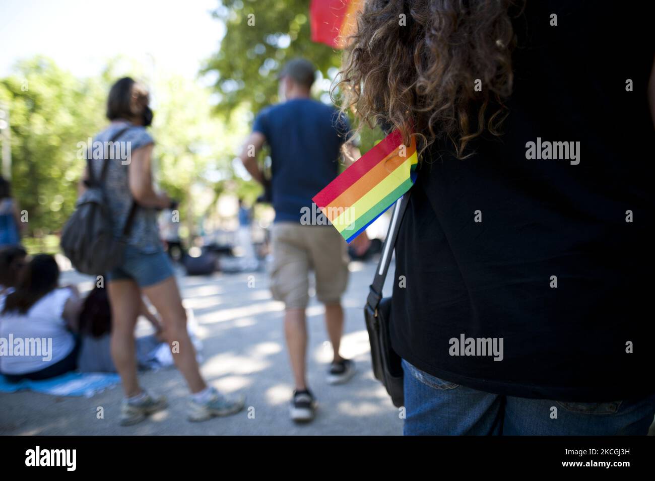 Portrait of people during Abruzzo Pride Week, in L'Aquila, 27 June ...