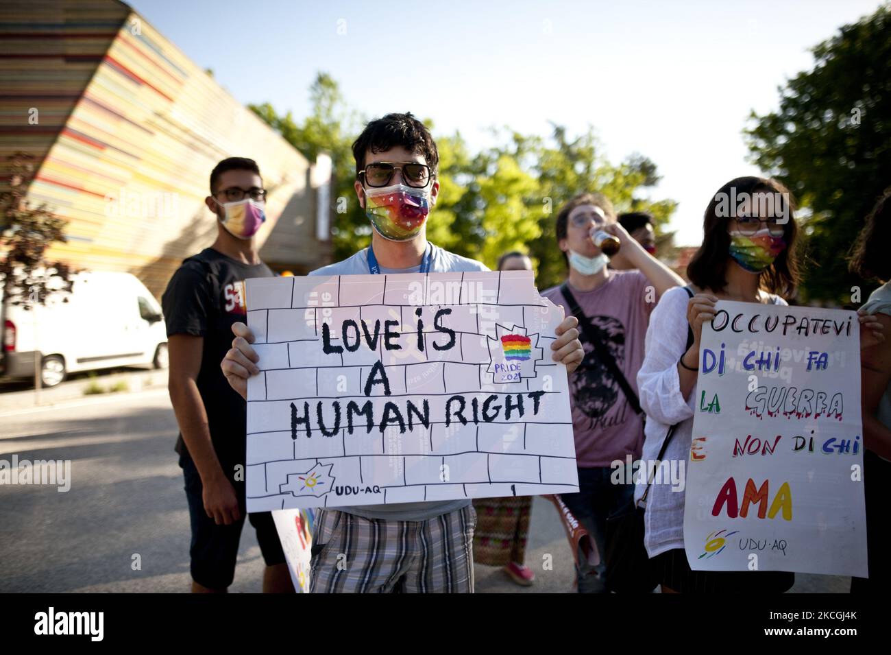 Portrait of a Drag Queen during Abruzzo Pride Week, L'Aquila, 27 June ...