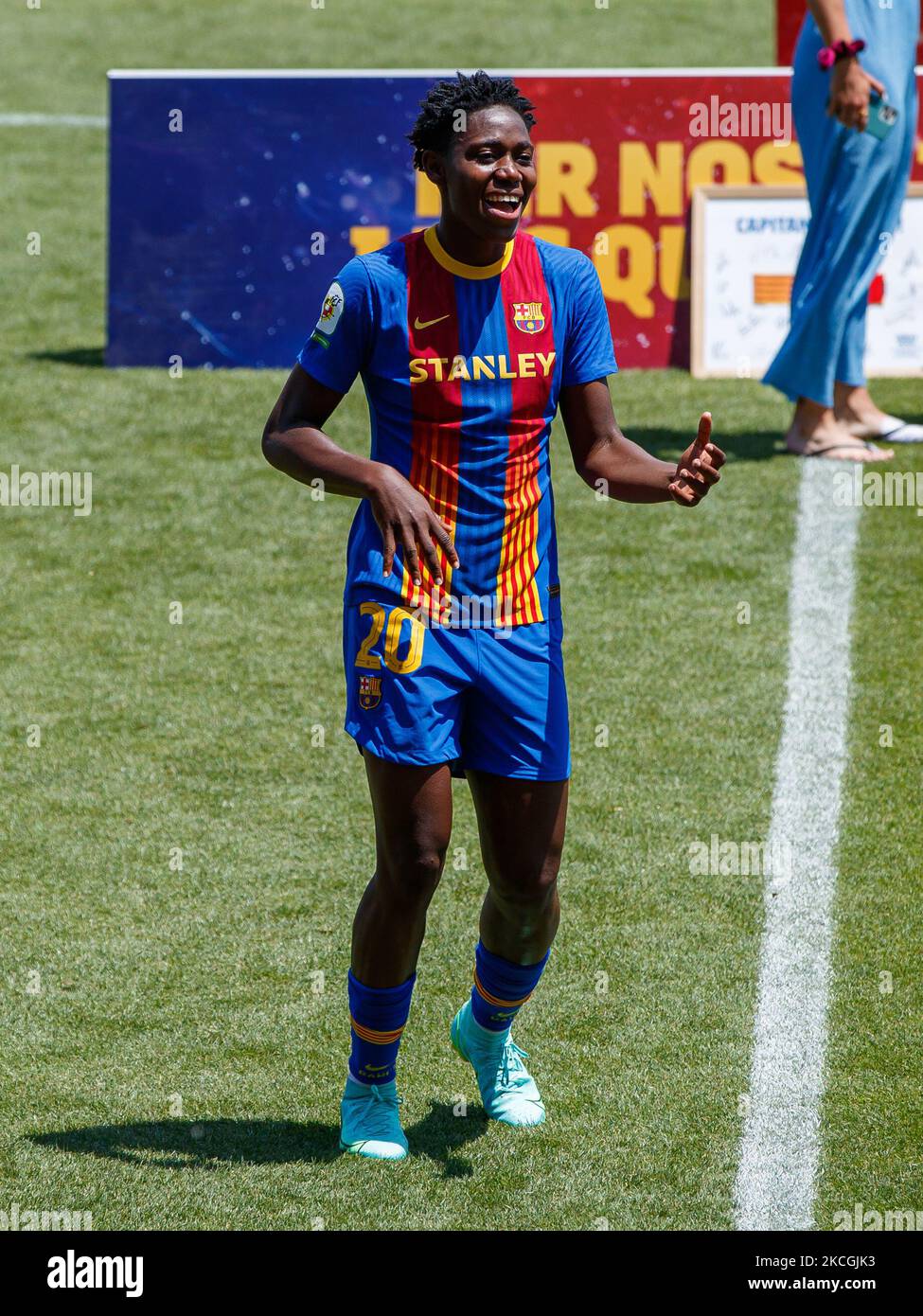 Asisat Oshoala of FC Barcelona during the Primera Iberdrola match ...