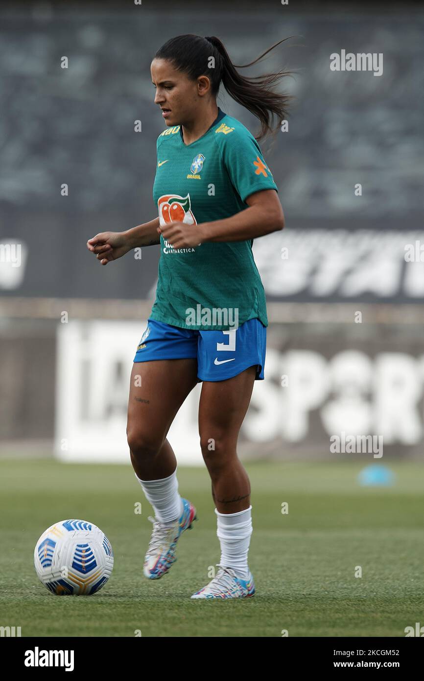Debora Oliveira of Brazil during the warm-up before the Women's International Friendly match ...