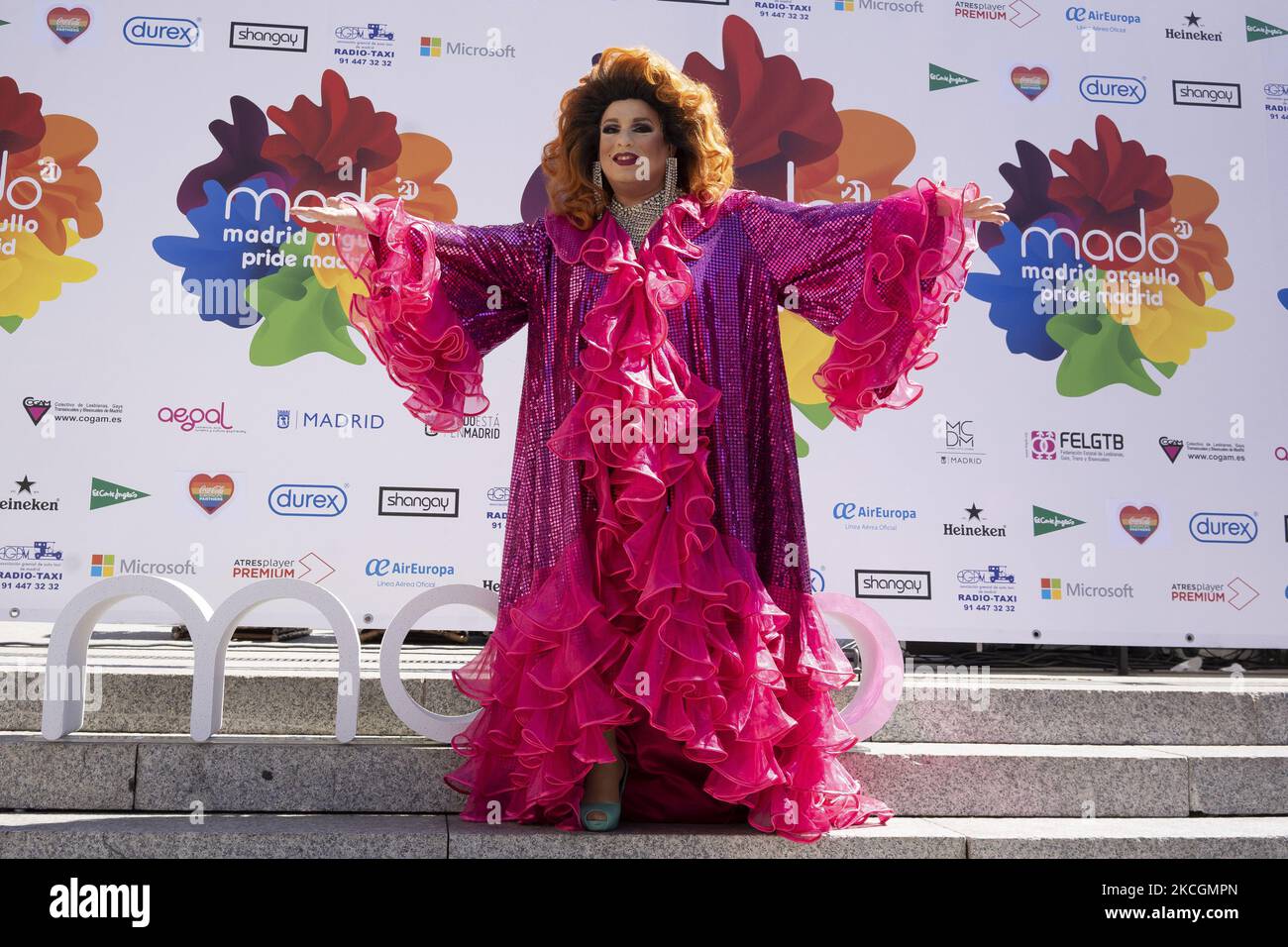 La Plexy attends MADO opening speech photocall on June 30, 2021 in ...