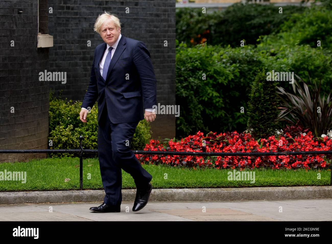 British Prime Minister Boris Johnson returns to Downing Street from his ...