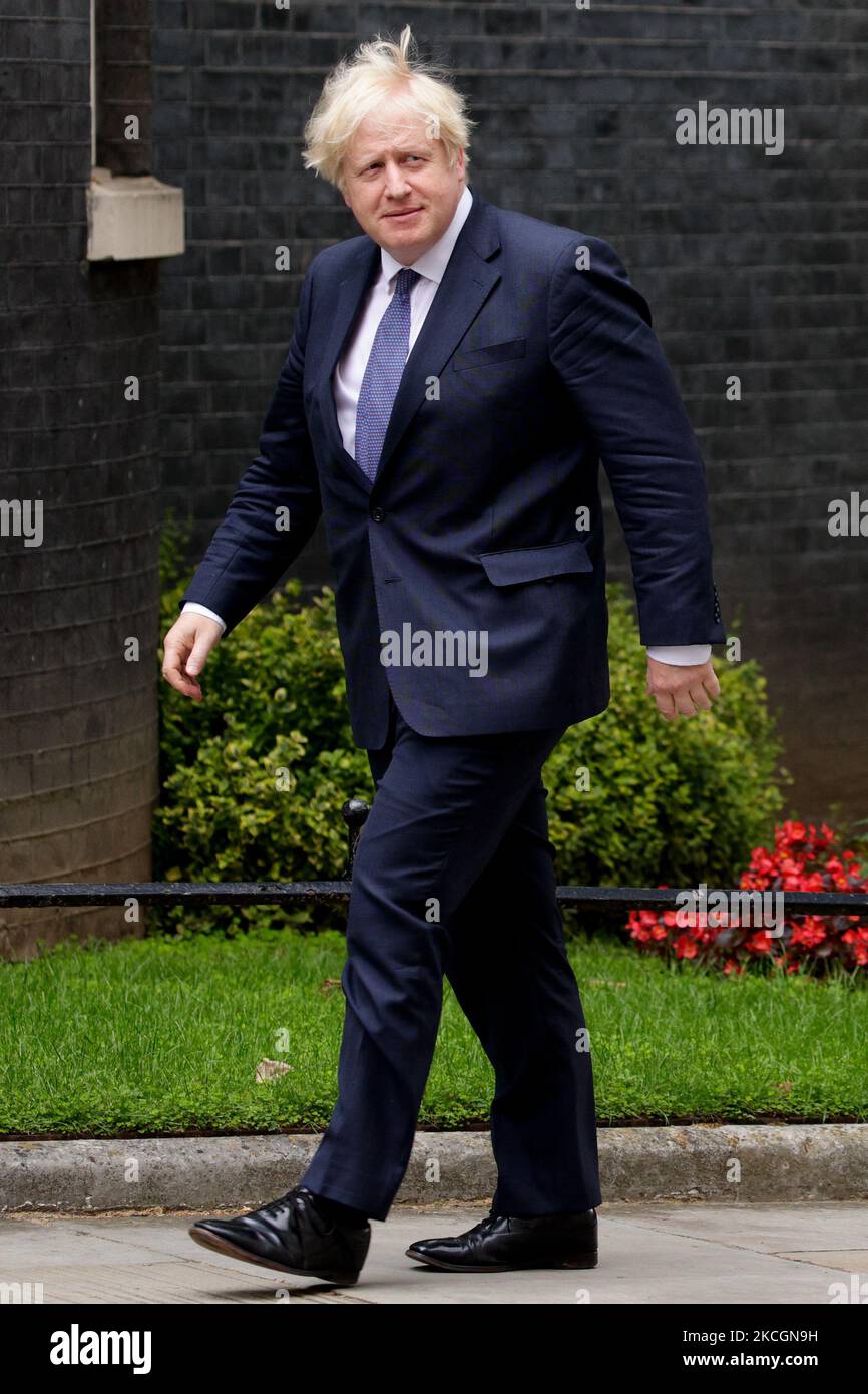 British Prime Minister Boris Johnson returns to Downing Street from his ...