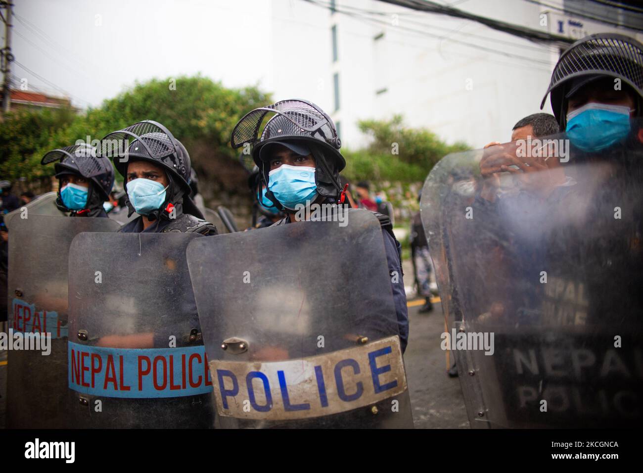 Nepalese police guard hi-res stock photography and images - Alamy