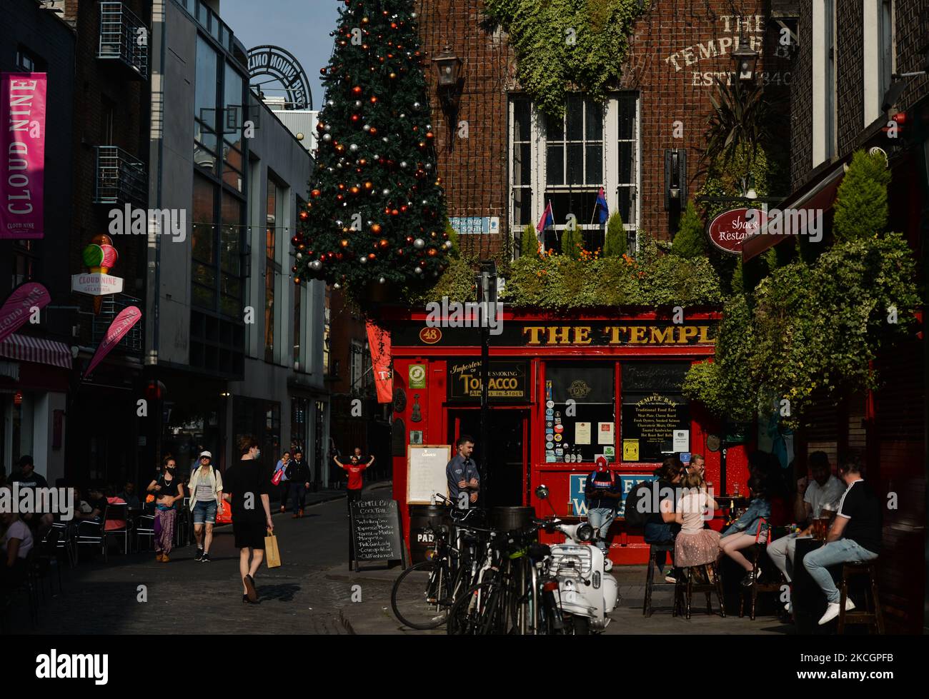 The Temple Bar area in Dublin city center. On Thursday, 01 July 2021 ...