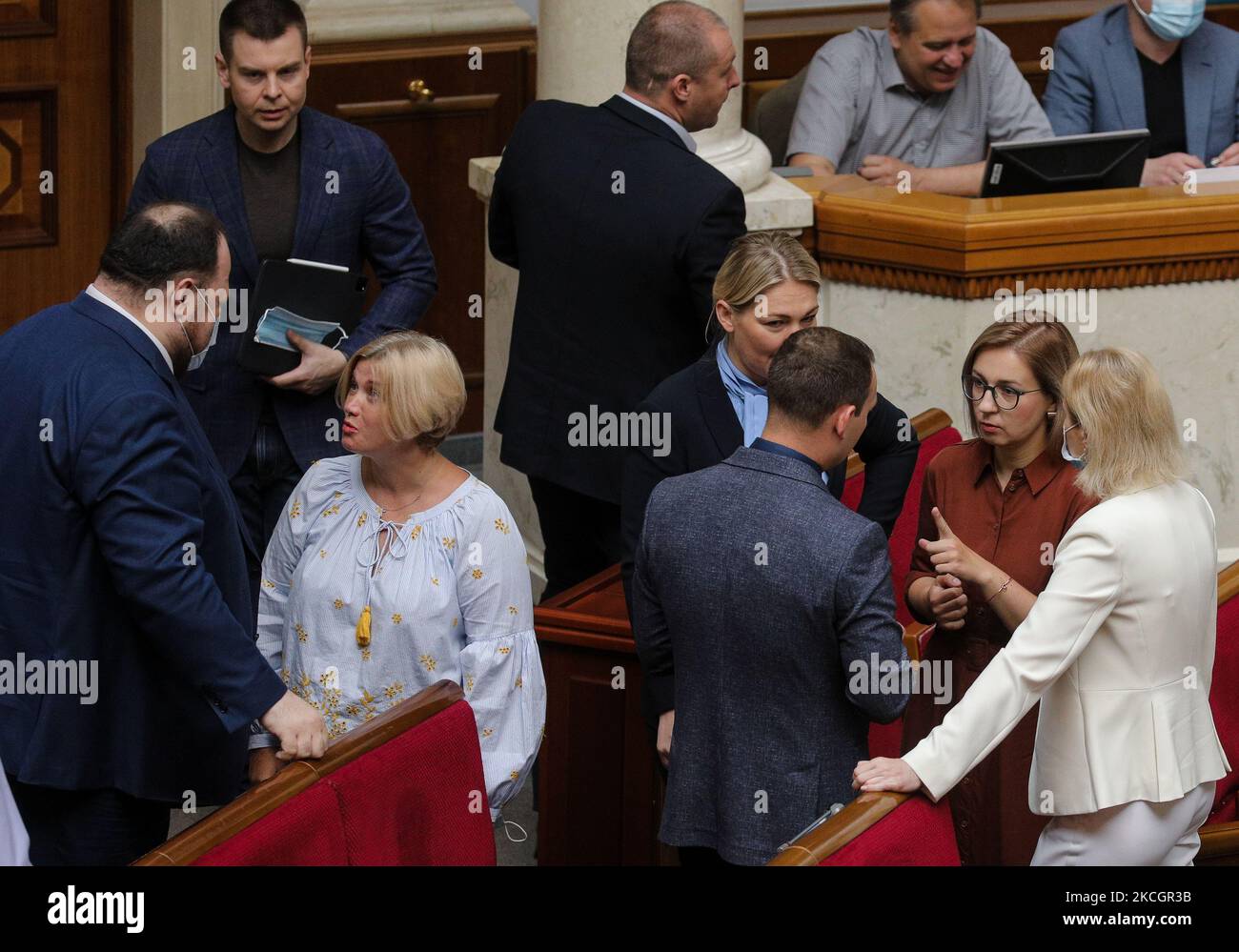 Iryna Gerashchenko attends the session of Ukrainian Parliament in Kyiv ...