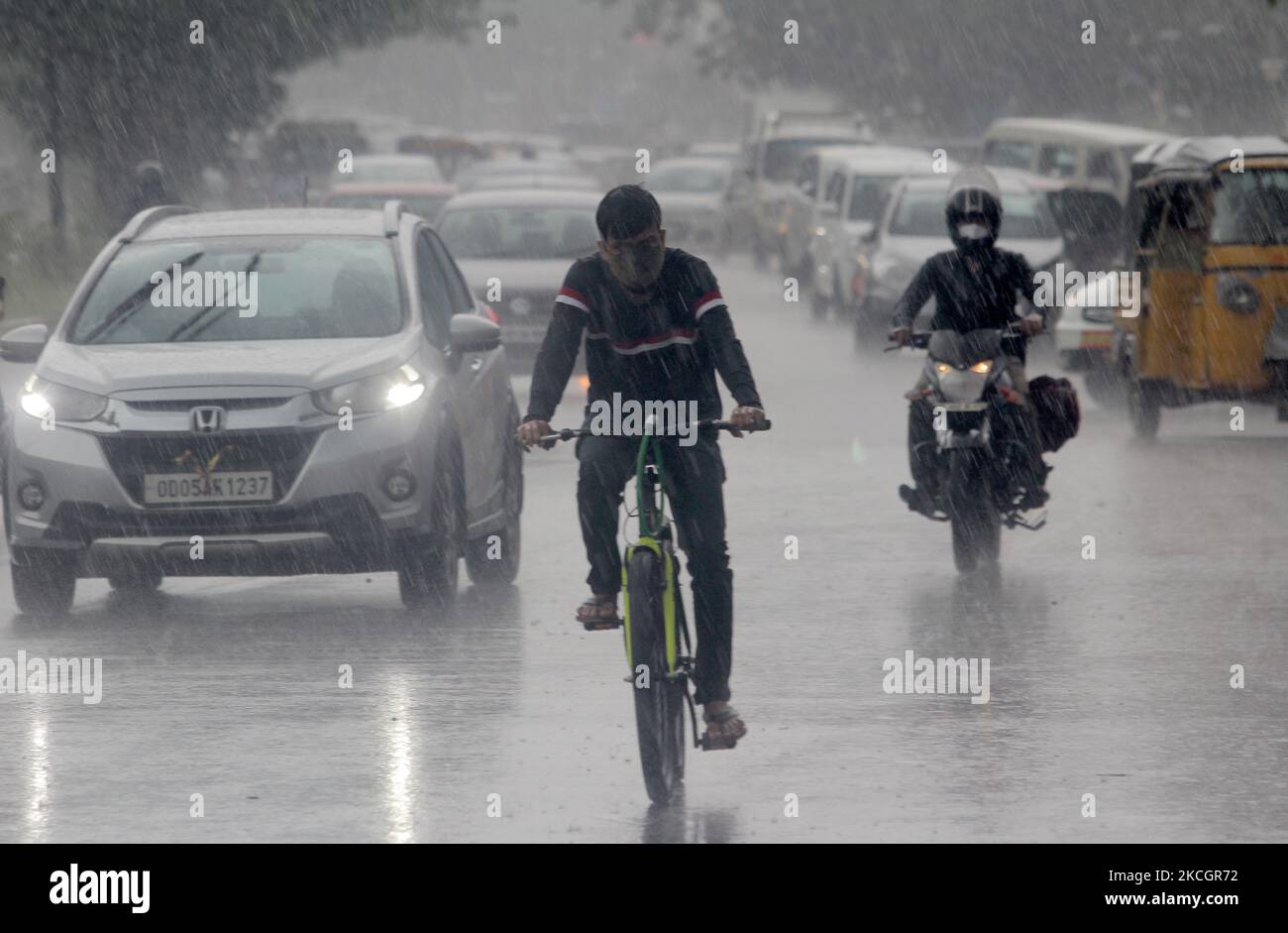 Monsoon rain lashes into the eastern Indian state Odisha's capital city ...