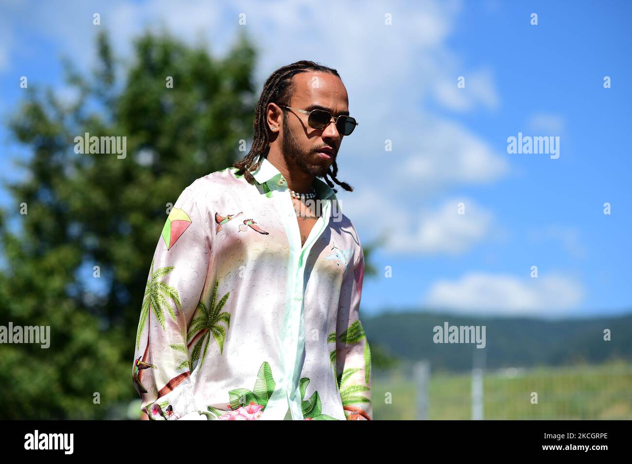 Lewis Hamilton of Mercedes-AMG Petronas F1 Team before qualifying of ...