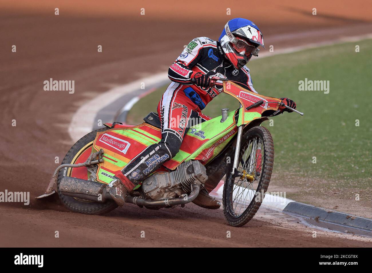 Ben Woodhull of Belle Vue during the National Development League match ...
