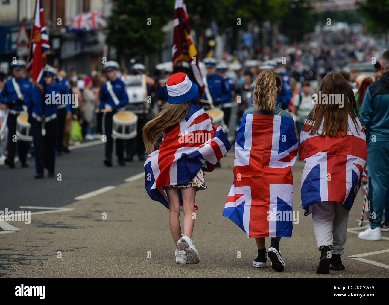 Protestant flags and bands hi-res stock photography and images - Alamy