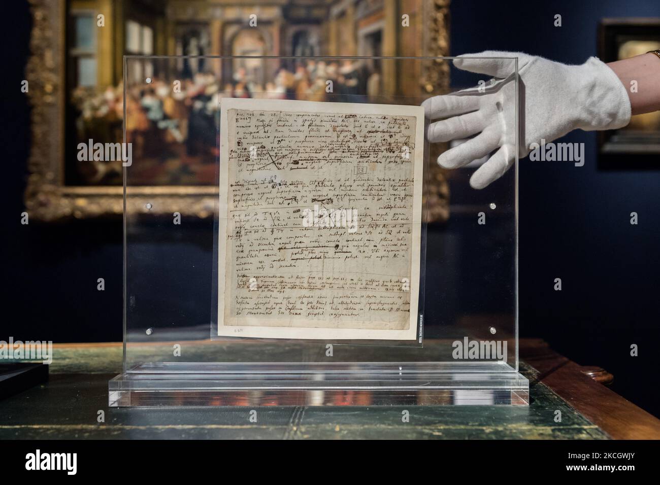Philosophiae naturalis principia mathematica working manuscript hi-res ...