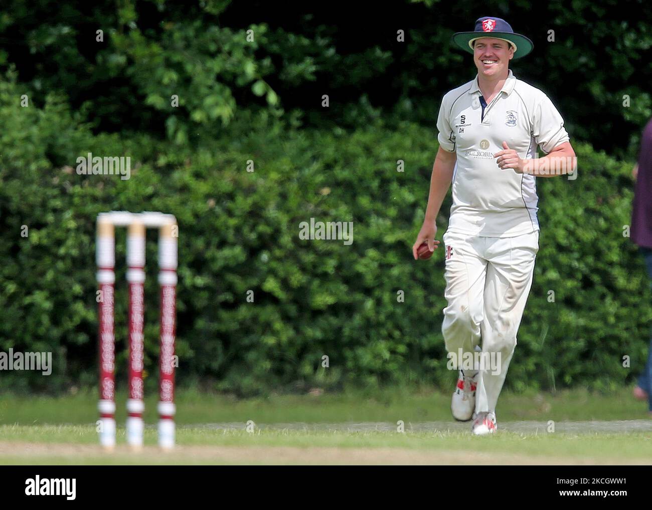 Lee Knight of Billericay CC during Essex League Premier Division One ...