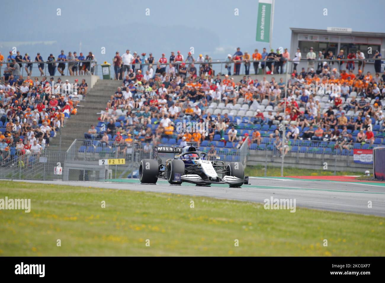 George Russel drives the Williams Mercedes during the sunda's race at ...