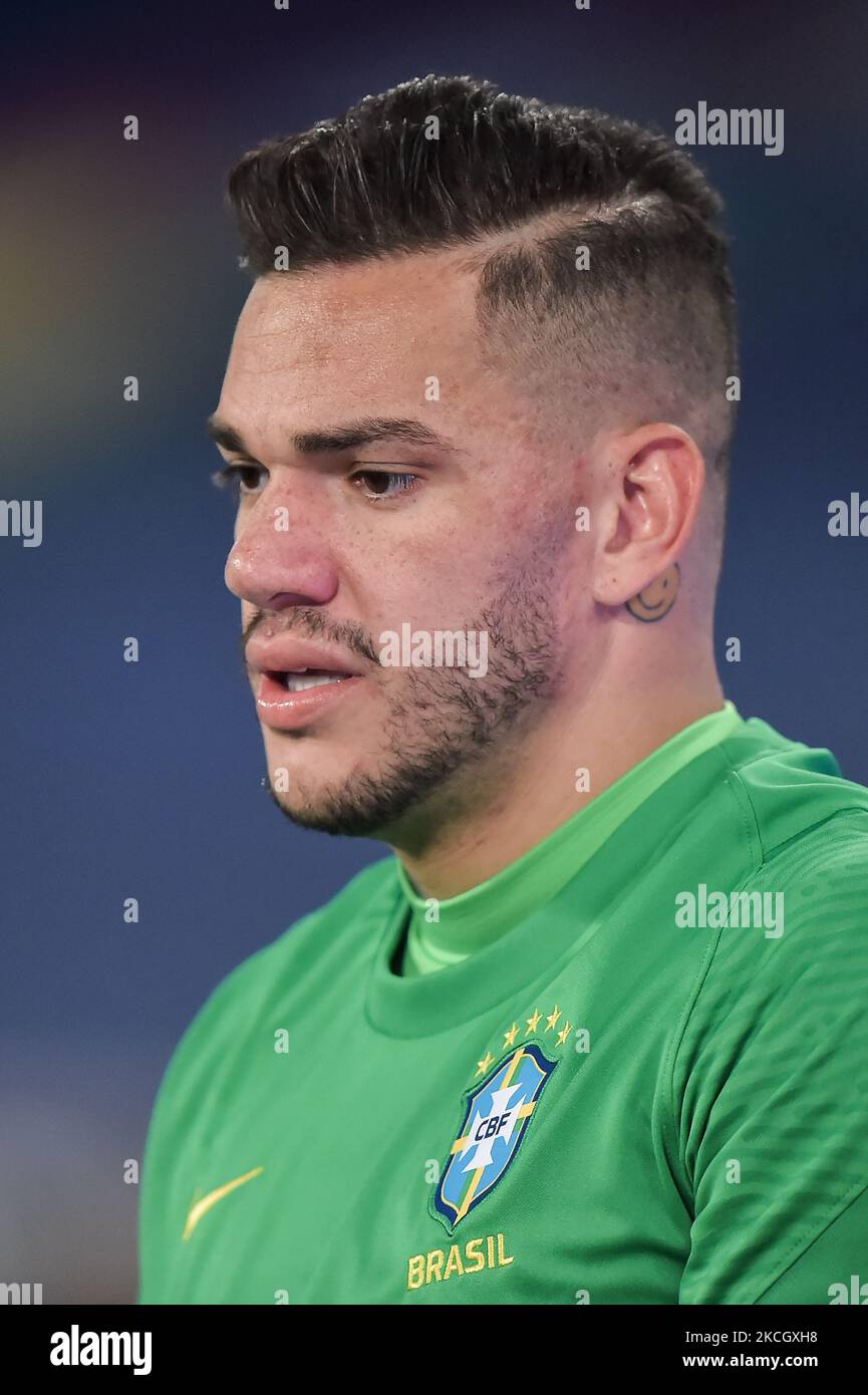 Ederson Brazil player during a match against Peru at the Engenhão ...
