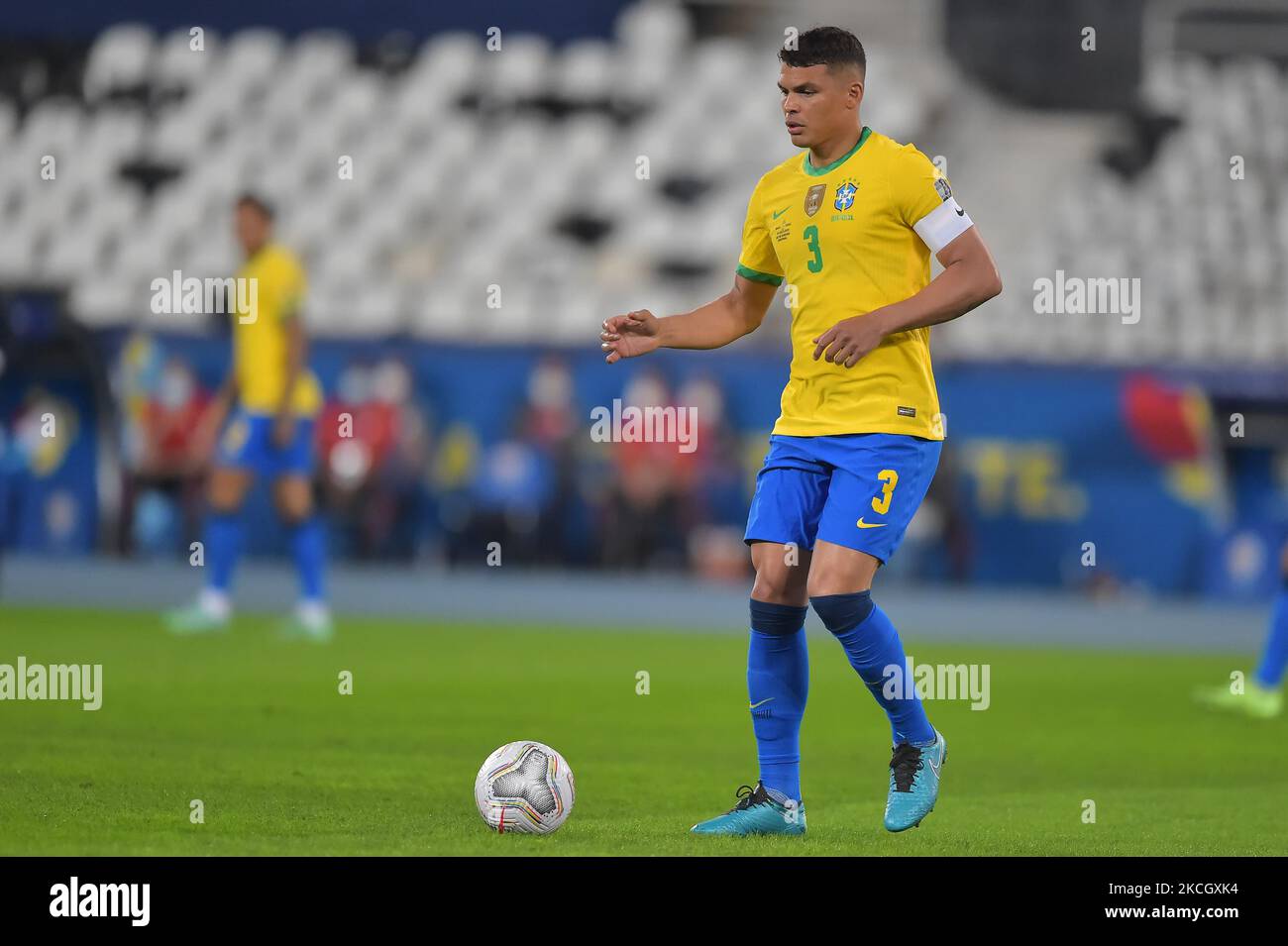 Thiago Silva Brazil player during a match against Peru at the Engenhão ...