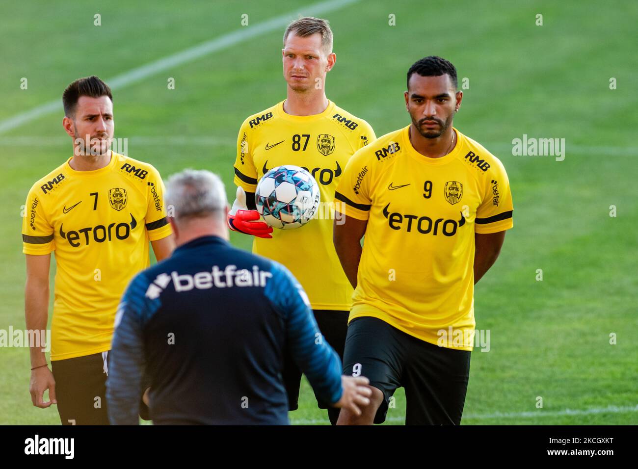 Marius Sumudica, head coach of CFR 1907 Cluj during the first official ...