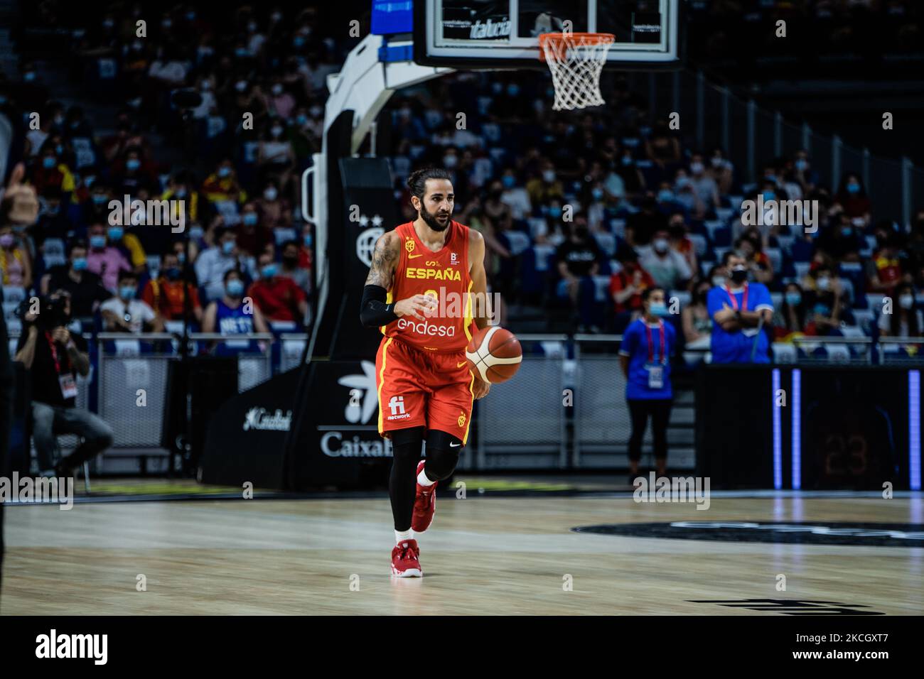 Ricky Rubio Vives of Spain in action during the Tokyo 2020 Challenge ...