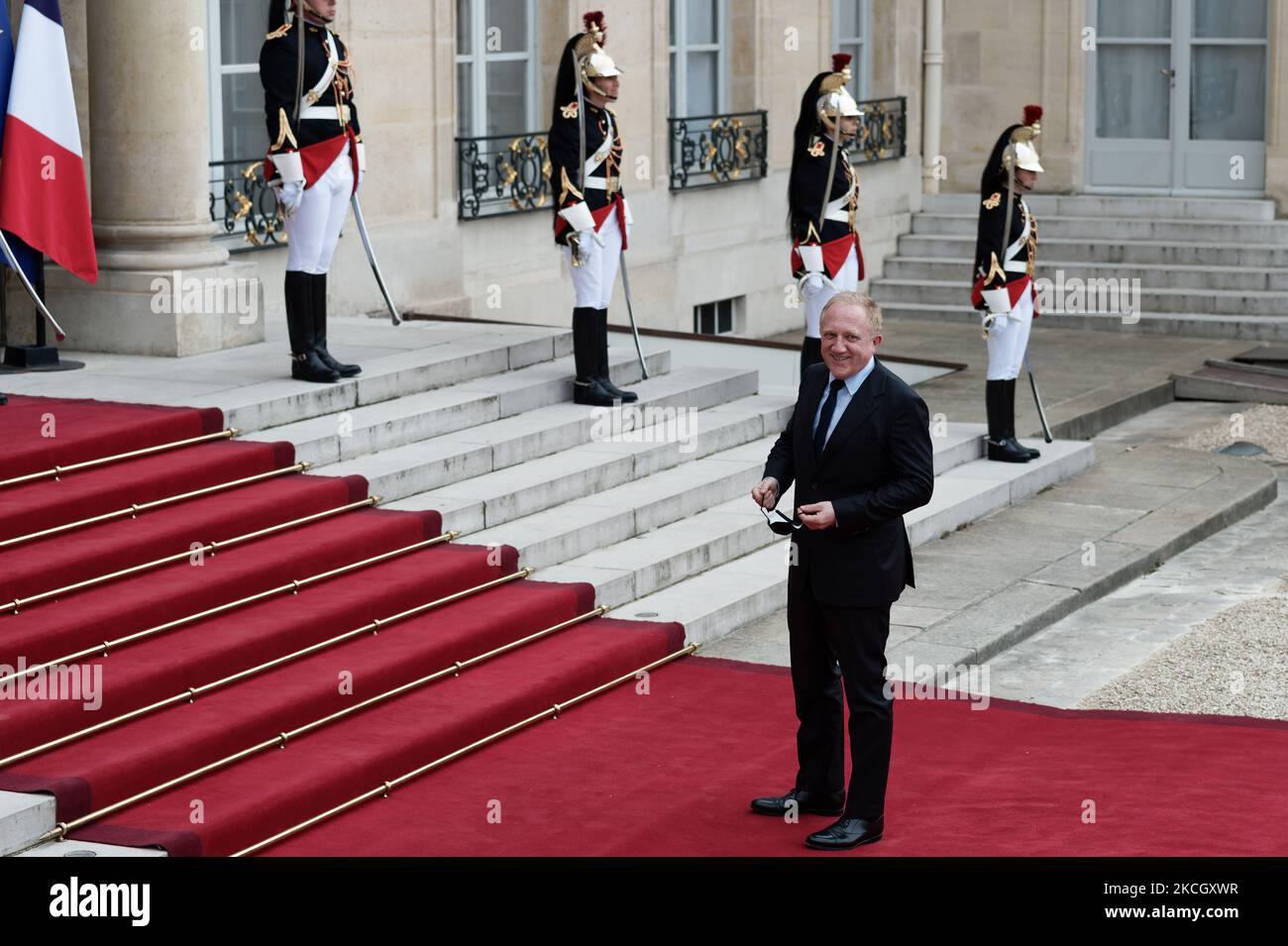 French luxury group Kering CEO François-Henri Pinault arrives for state ...
