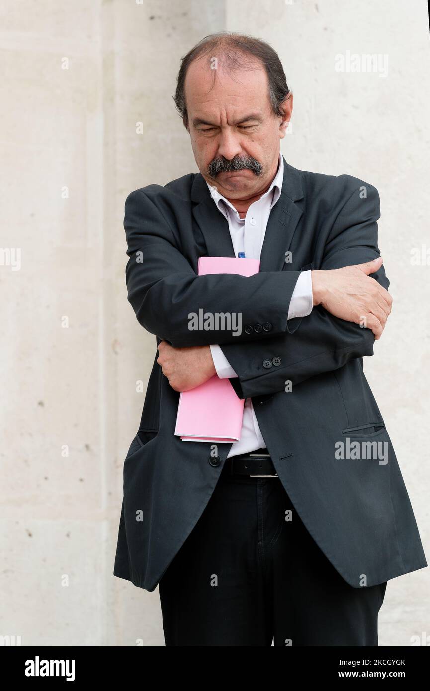 French cgt trade union general secretary philippe martinez hi-res stock ...