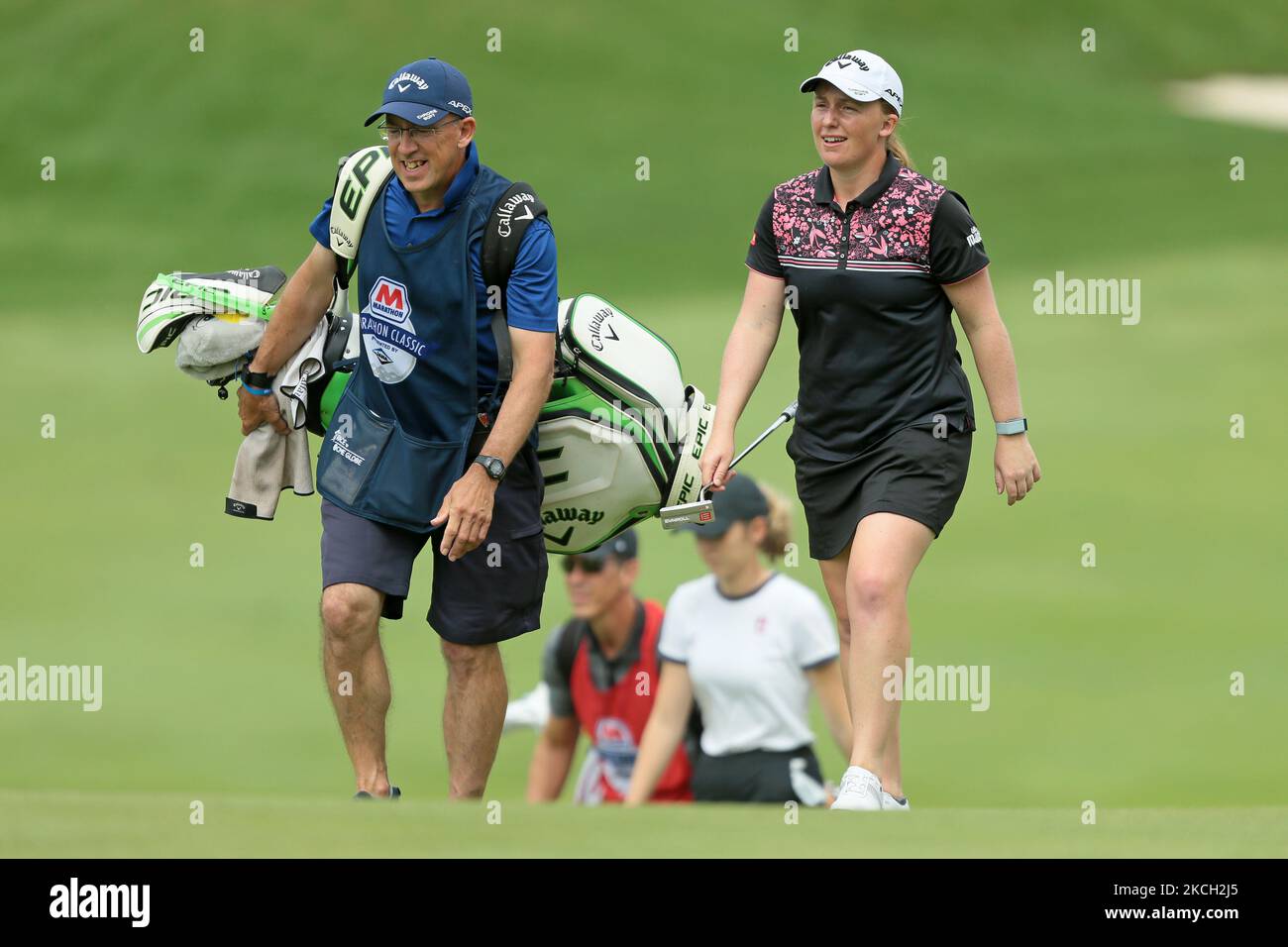 Gemma Dryburgh of Scotland walks on the 9th hole during the second ...