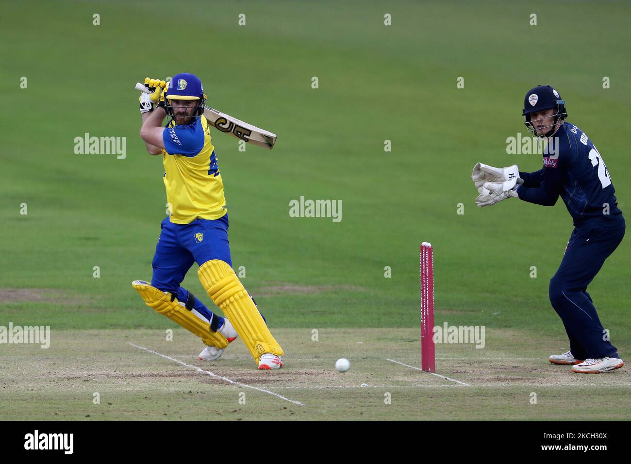 Ben Raine of Durham batting during the Vitality Blast T20 match between ...