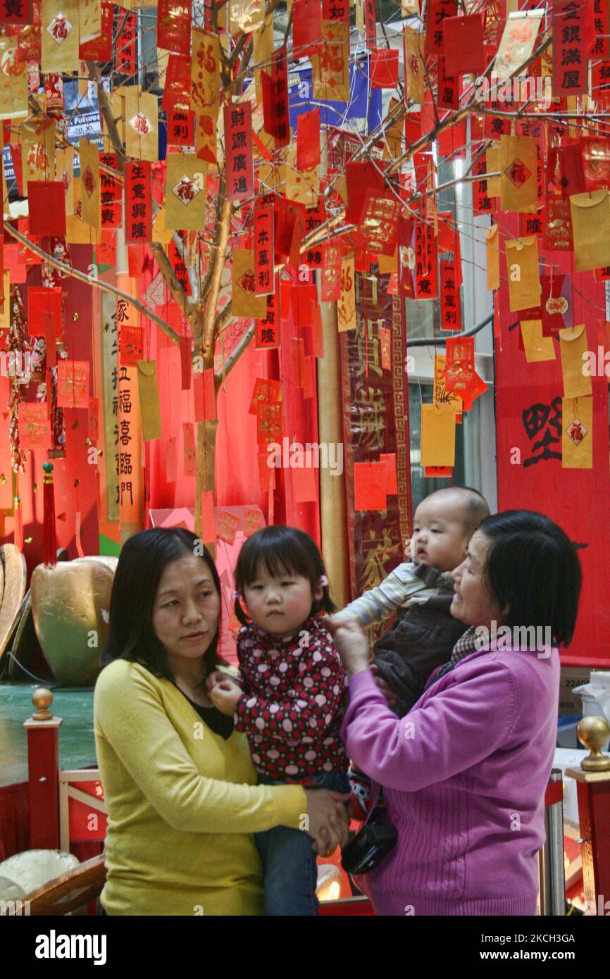 Lucky Wish Tree during the Chinese Lunar New Year in Markham, Ontario ...