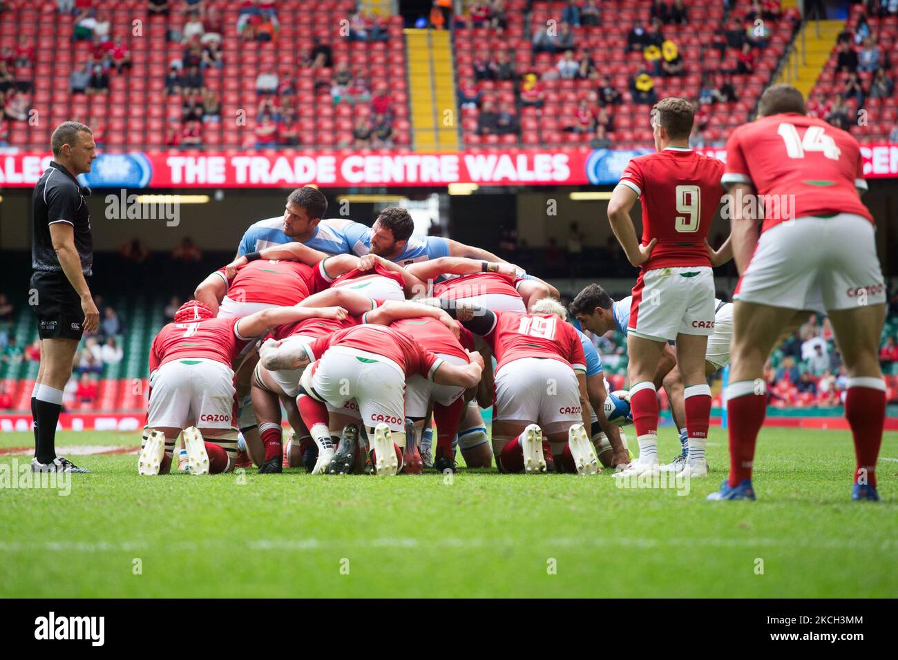 Players stands during the 2021 Summer Internationals match between ...